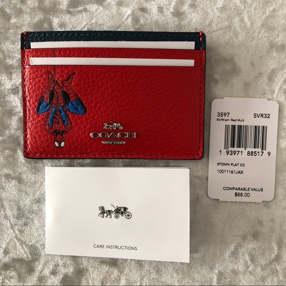 Coach | Accessories | Coach X Marvel Spiderman Card Case | Poshmark